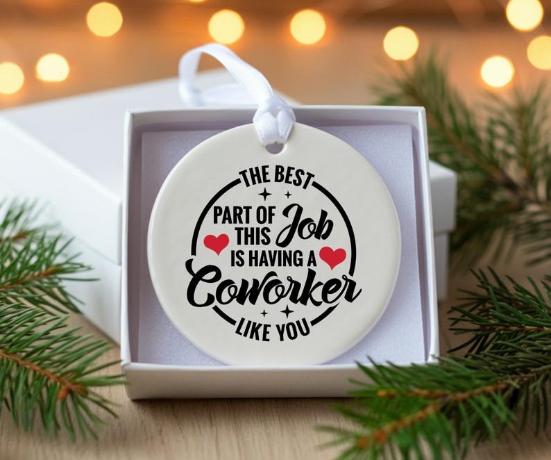 Coworker Ornament Svg, Colleague Ornament Png, Coworker Gift Svg ...