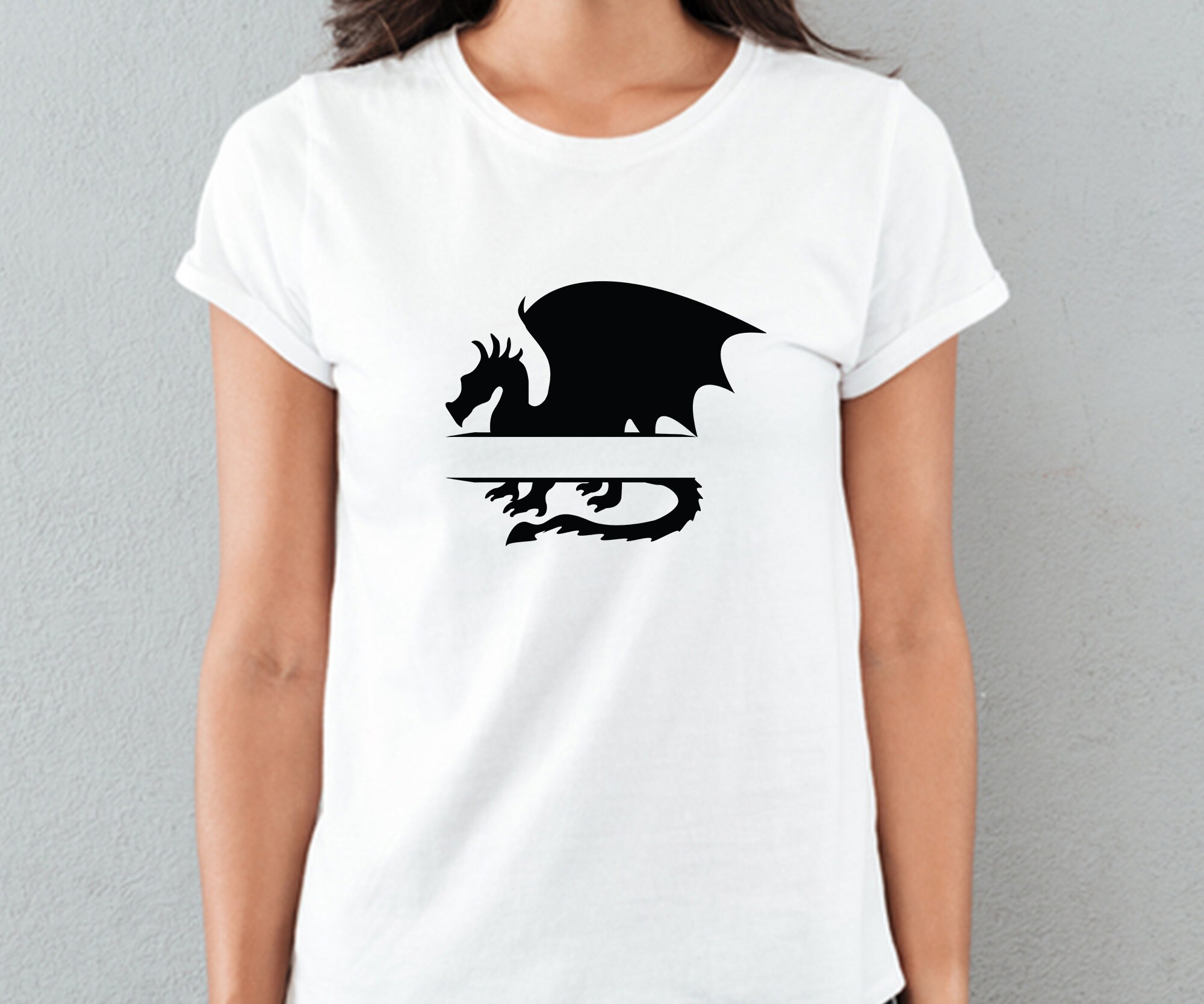 Dragon SVG Dragon Split Monogram Svg Cut File for Cricut - Etsy Australia