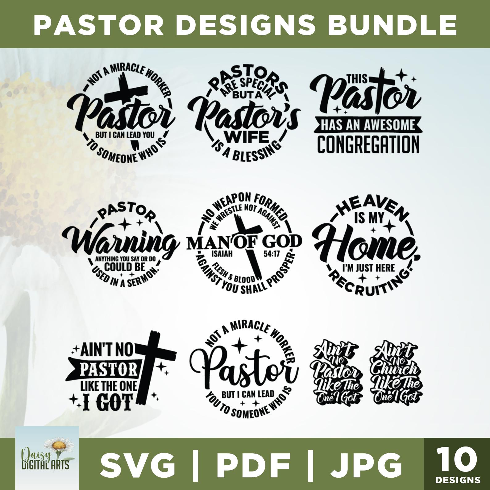 Pastor Bundle SVG, Pastor Svg Bundle, Cricut, Png, Svg, Sublimation ...