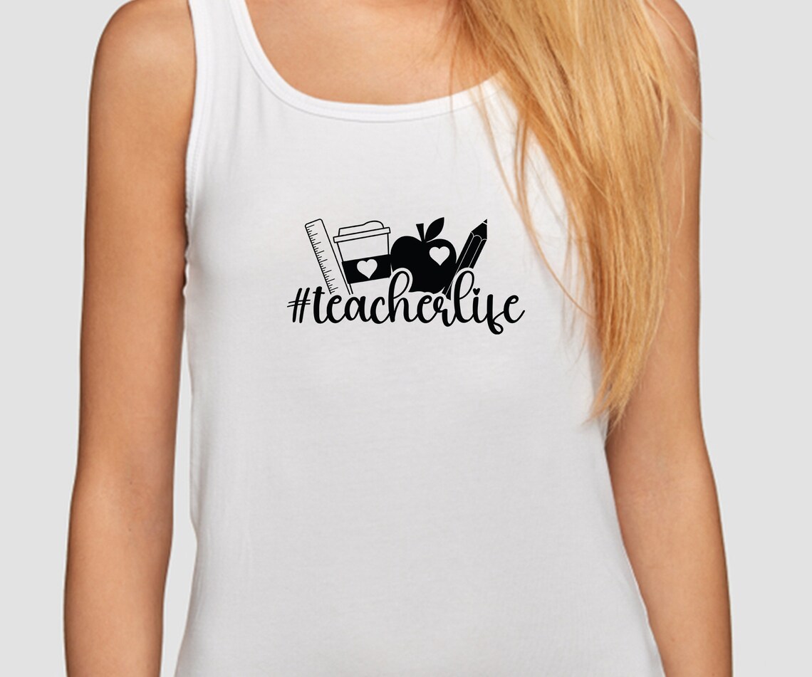 Teacher Life SVG, Cut File, Cricut, Commercial Use, Silhouette, DXF ...