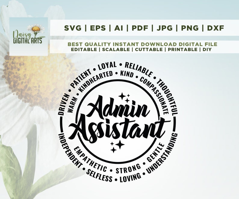 Admin Svg Admin Assistant Svg Receptionist Svg Secretary - Etsy