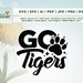 Go Tigers Svg, Paw Svg, Tigers Football Svg, Football, Silhouette ...