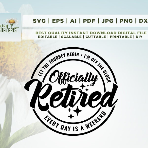 Retired Svg - Etsy