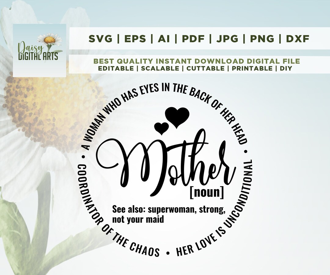 Mother SVG, Mother Love Svg, Png, Digital File, Digital Download, Cut ...