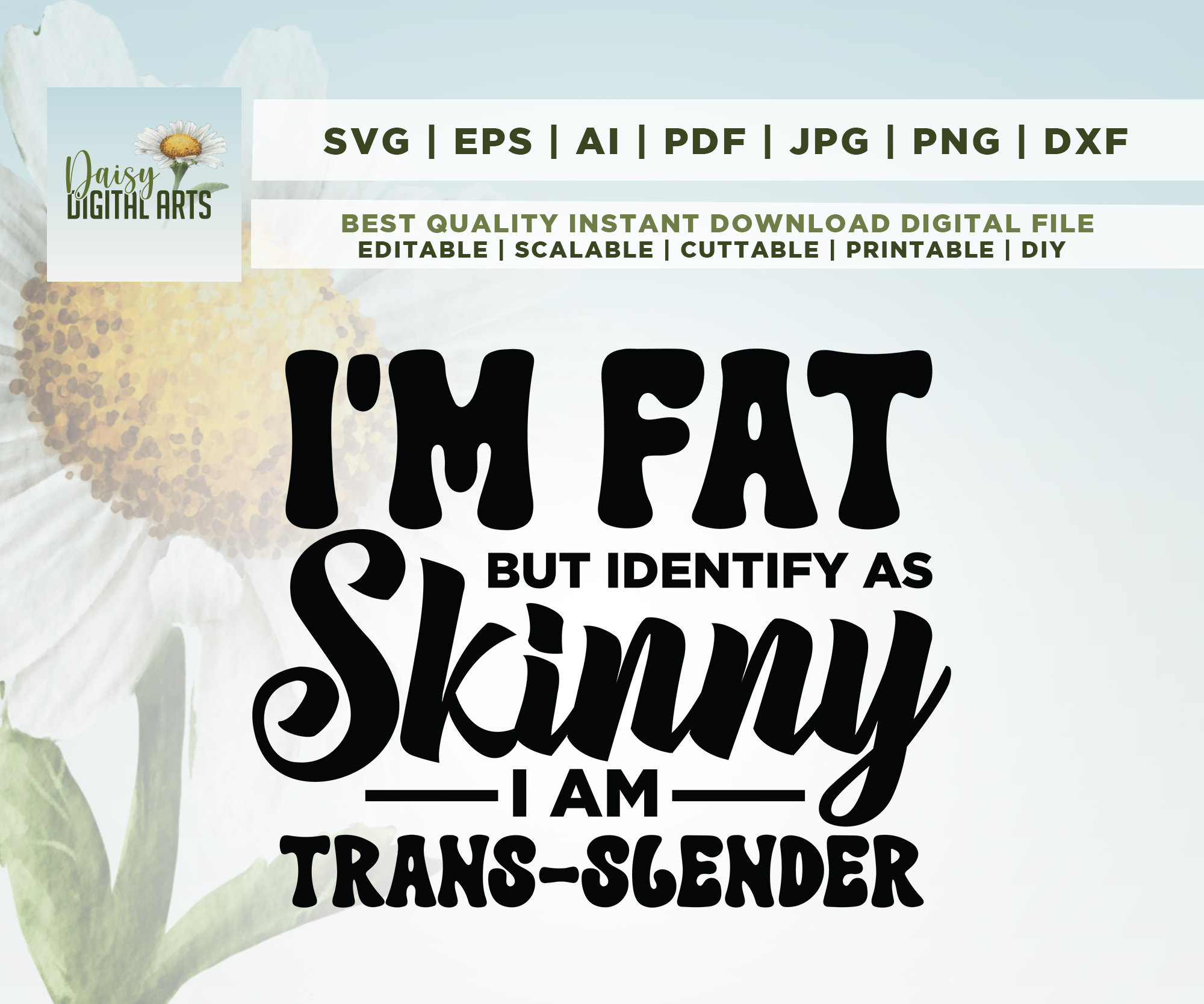 I'm Fat but I Identify as Skinny SVG Adulting Saying Svg - Etsy Australia