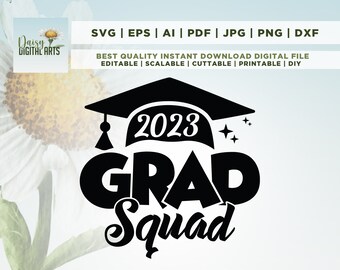 2024 Grad Squad, 2024 Senior Svg, College Graduate, Cut File, SVG ...