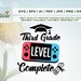 Third Grade Level Complete Svg, 3rd Grade Svg, Graduation Video Game ...
