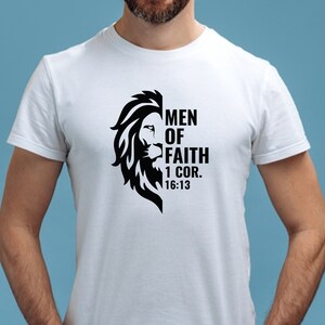 Men of Faith SVG, Scripture Bible Verse PNG, Christian Shirts Clipart ...