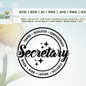 Secretary Svg, School Secretary Svg, Office Assistant, Front Desk Admin ...