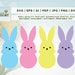 Easter Bunny Peeps SVG, Easter Clipart, Marshmallow Peep Shirt, Easter ...