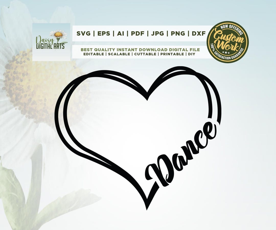 Dance Heart Svg, Dance Mama Svg, Dance Png, Sports Heart Svg, Cricut ...