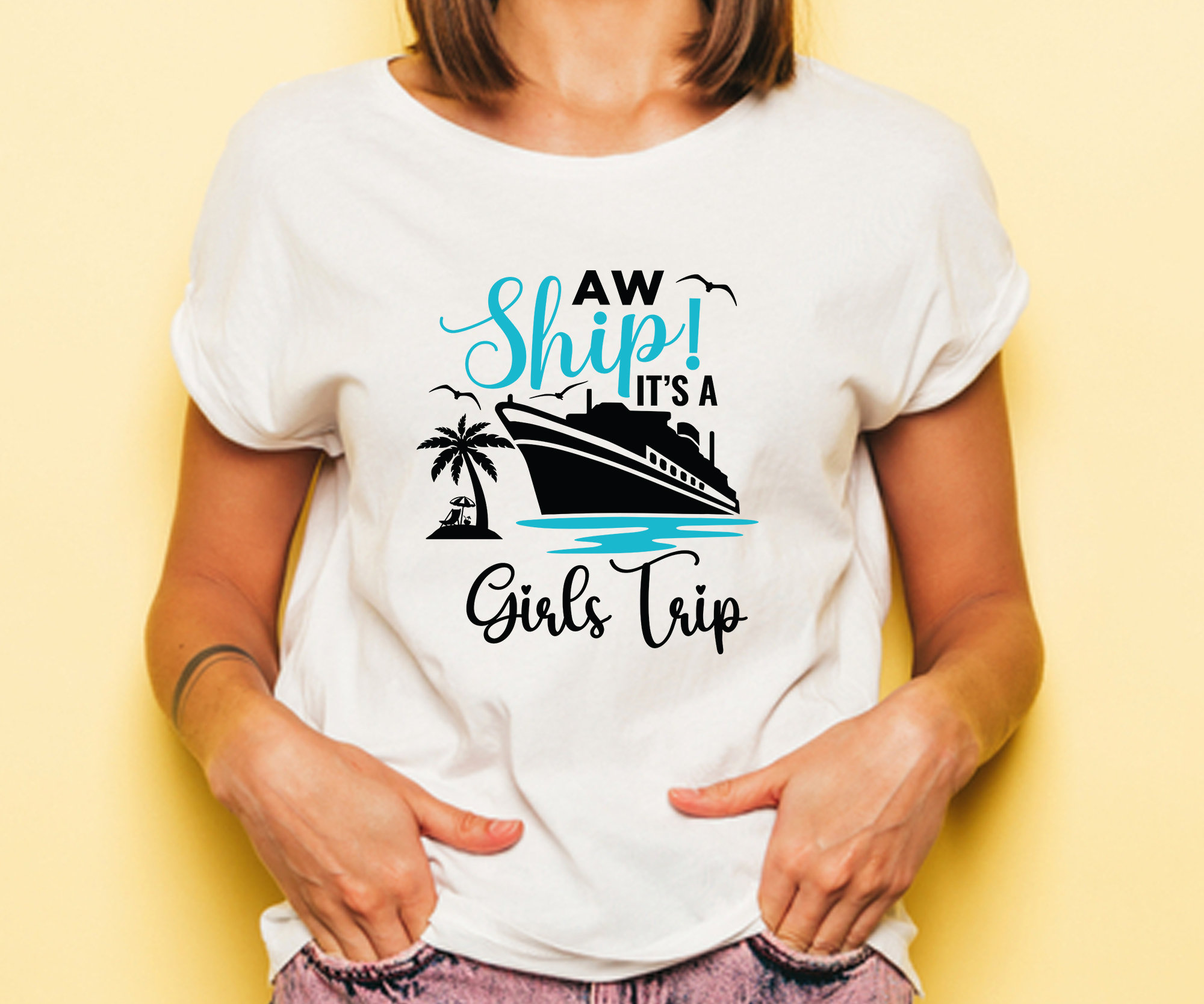 Aw Ship It's A Girls Trip Svg Cruise Girls Trip SVG - Etsy UK