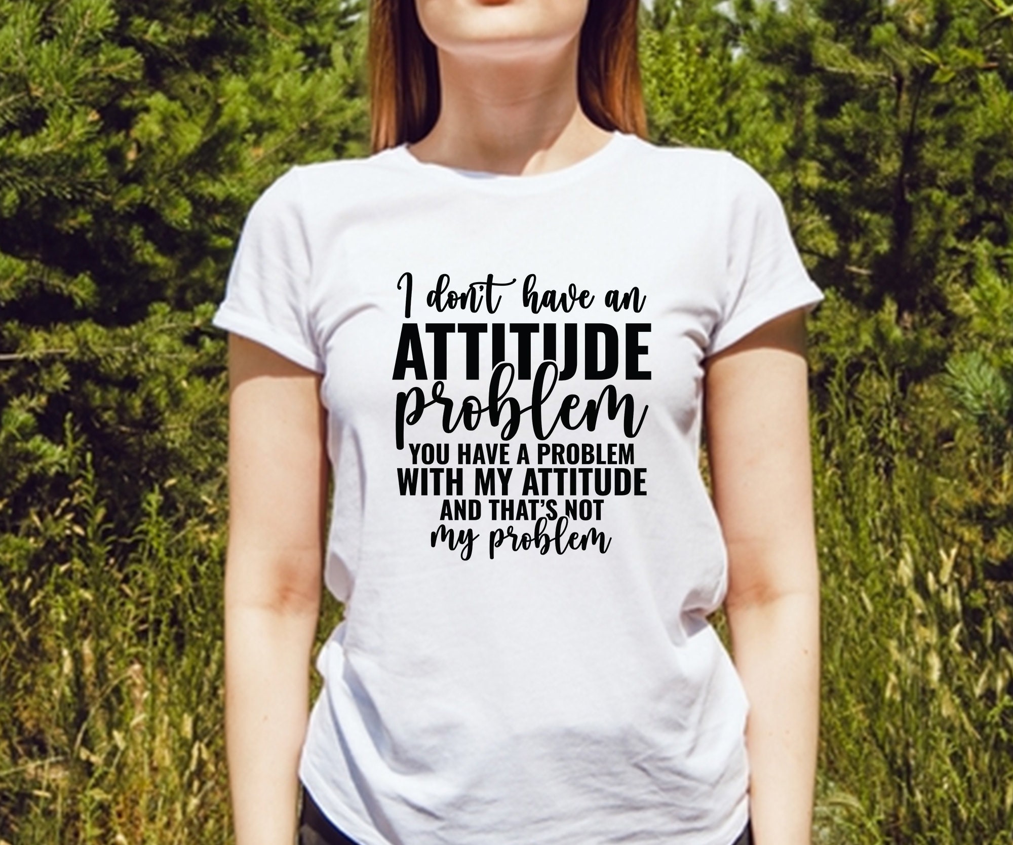 Attitude Problem Sarcastic SVG, Snarky Humor Cut File (digital Download ...