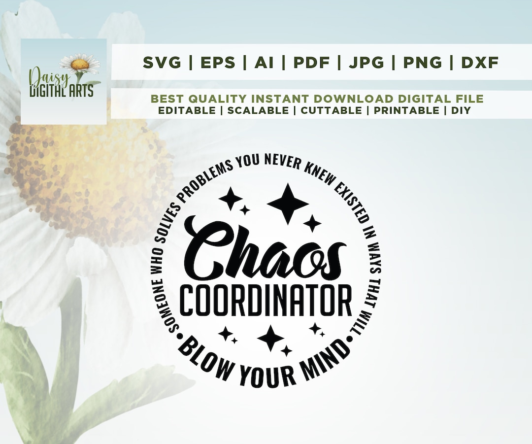 Chaos Coordinator Definition Svg, Chaos Coordinator Png, Cricut, Png ...