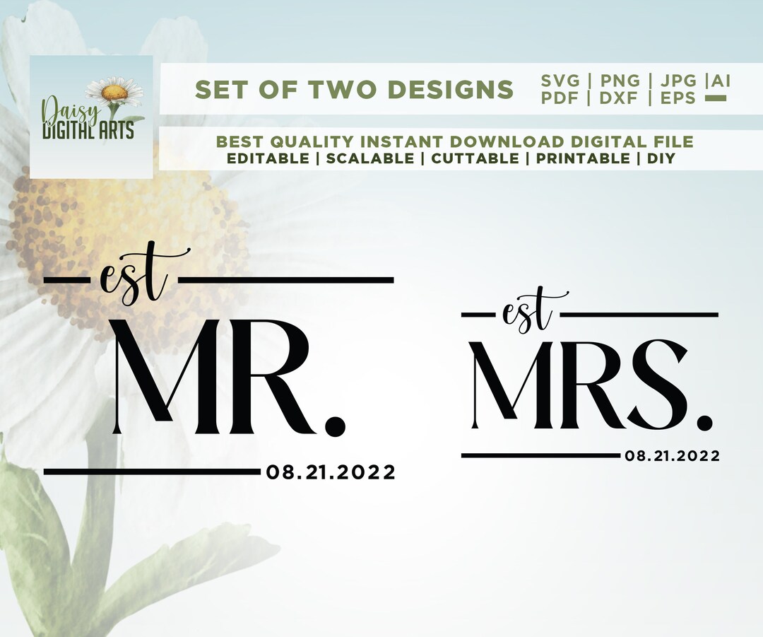 Mr and Mrs Svg, Mr and Mrs Shirt, Just Married Svg, Honeymoon Shirt ...