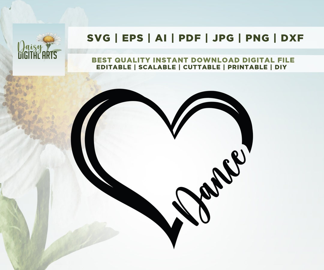 Dance Heart Svg, Dance Svg, Dance Png, Dancer Svg, Dance Mom Png, Dance ...