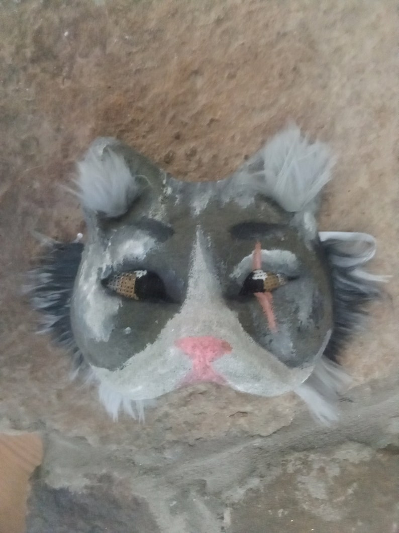 Grey Cat Mask Therian Mask Furry Warrior Cats - Etsy Grey Cat Mask Therian Mask Furry Warrior Cats - Etsy