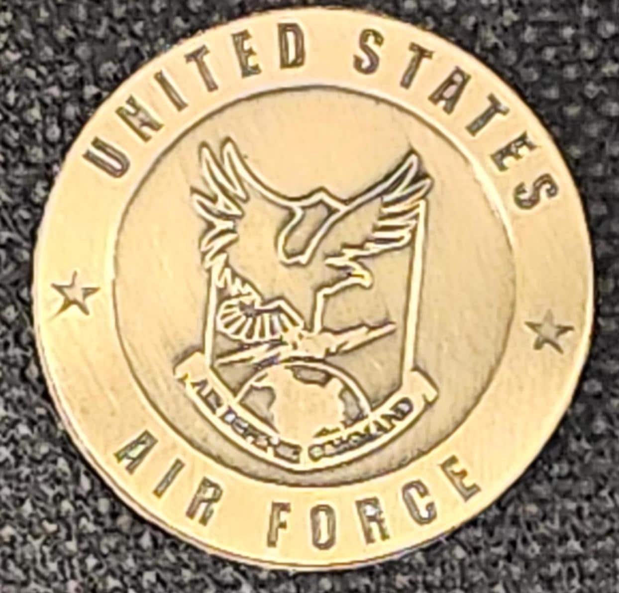 United States Air Force & Careers 30mm (1-1/5") Adhesive Metal ...