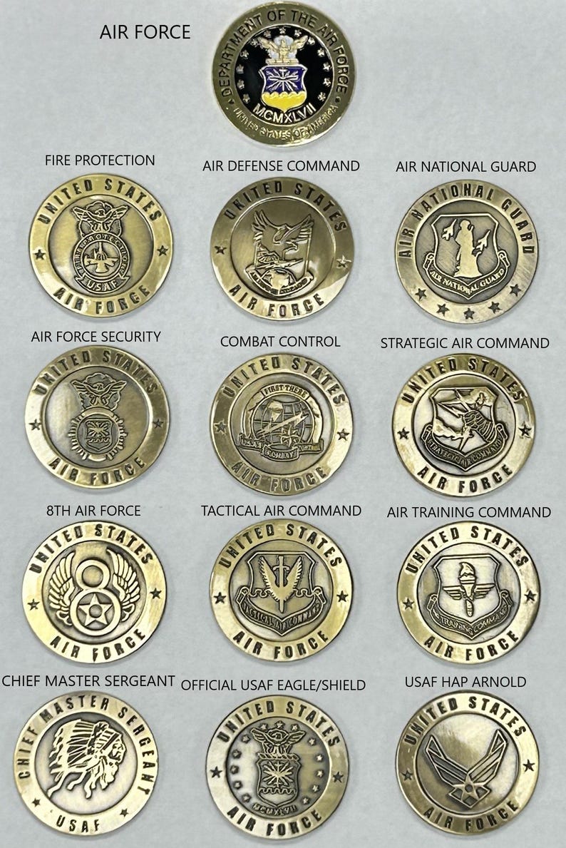 United States Air Force & Careers 1.25" Adhesive Metal Medallion - Etsy
