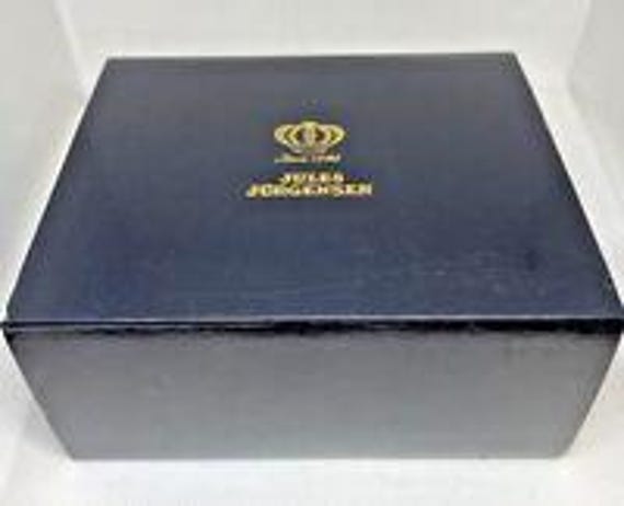 Original Jules Jurgensen Navy Blue Pocket Watch Box w… - Gem