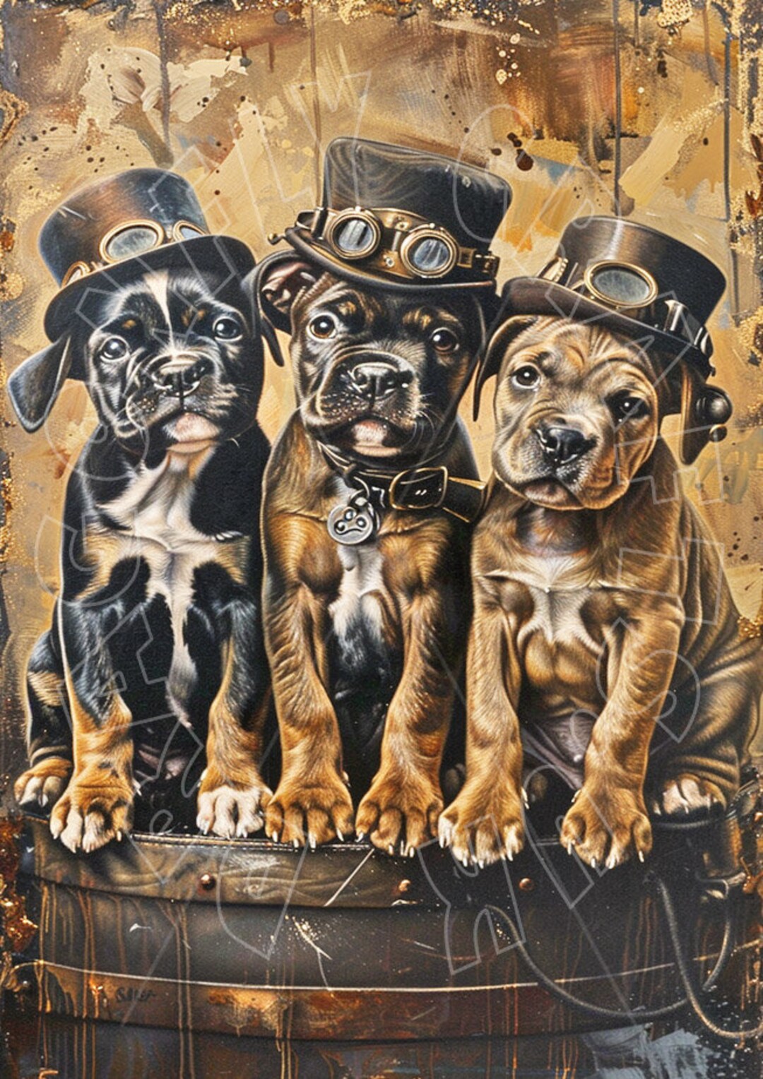 Steampunk Trio Decoupage Rice Paper. Https://dragonflycrafts.uk/ - Etsy