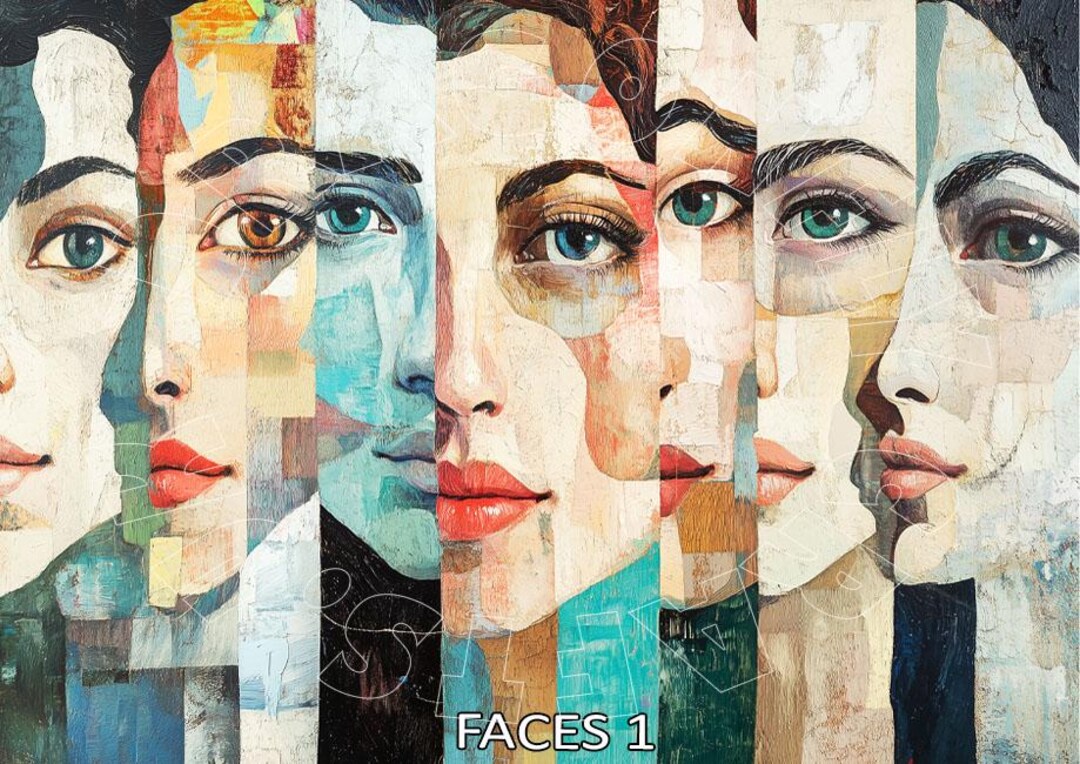 Faces 1 Decoupage Rice Paper. Most Designs Available in Sizes A1, A2 ...
