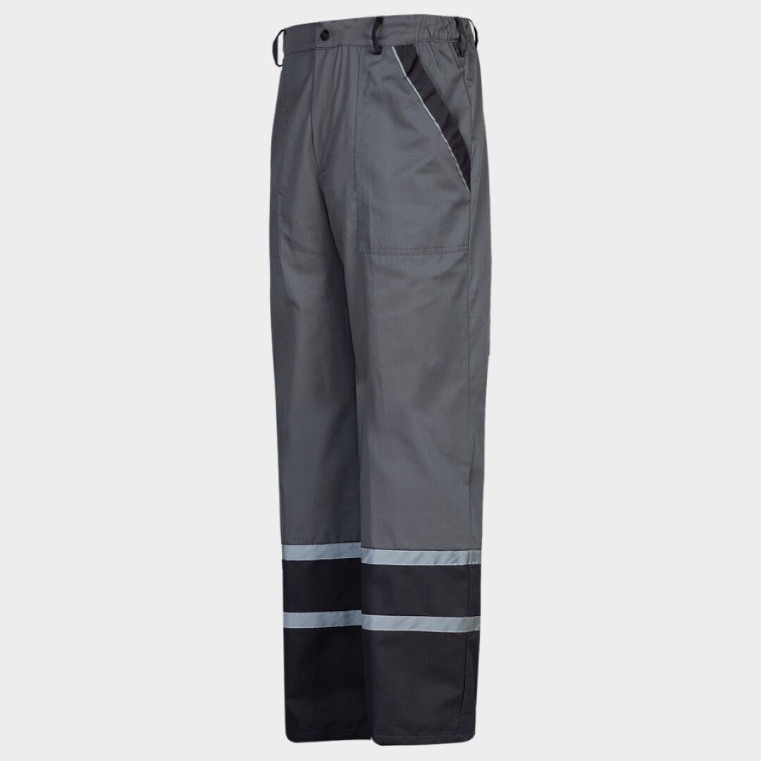 Construction Worker Summer Work Trousers With Reflective Elements ...