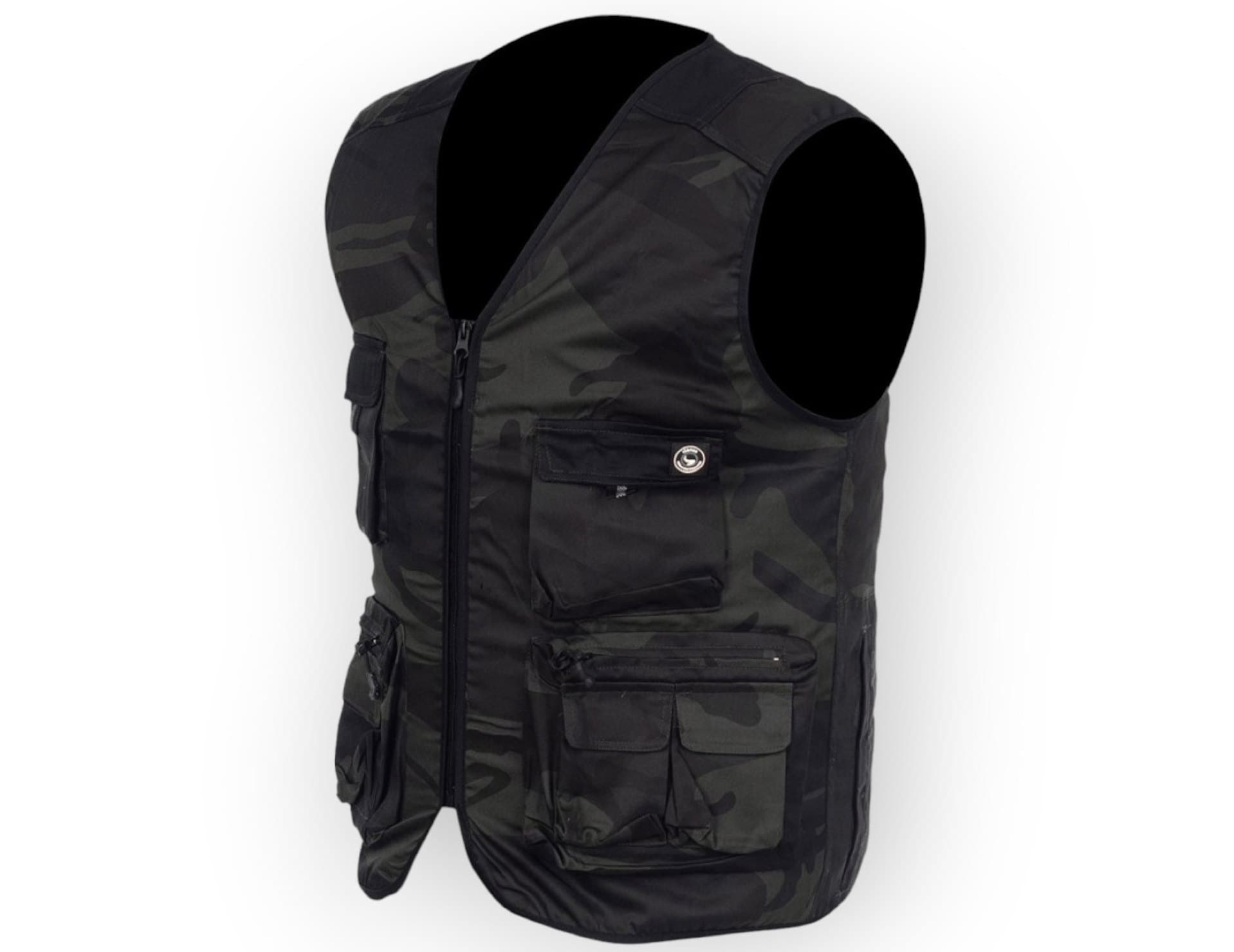 Multifunctional Camouflage Work Vest With Pockets for Electricians and ...