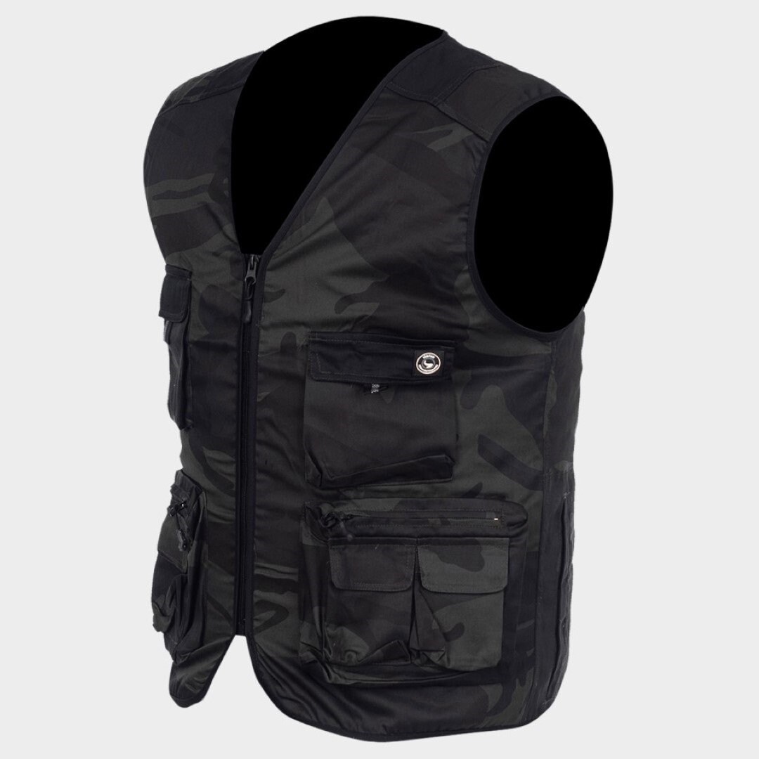 Multifunctional Camouflage Work Vest With Pockets for Electricians and ...