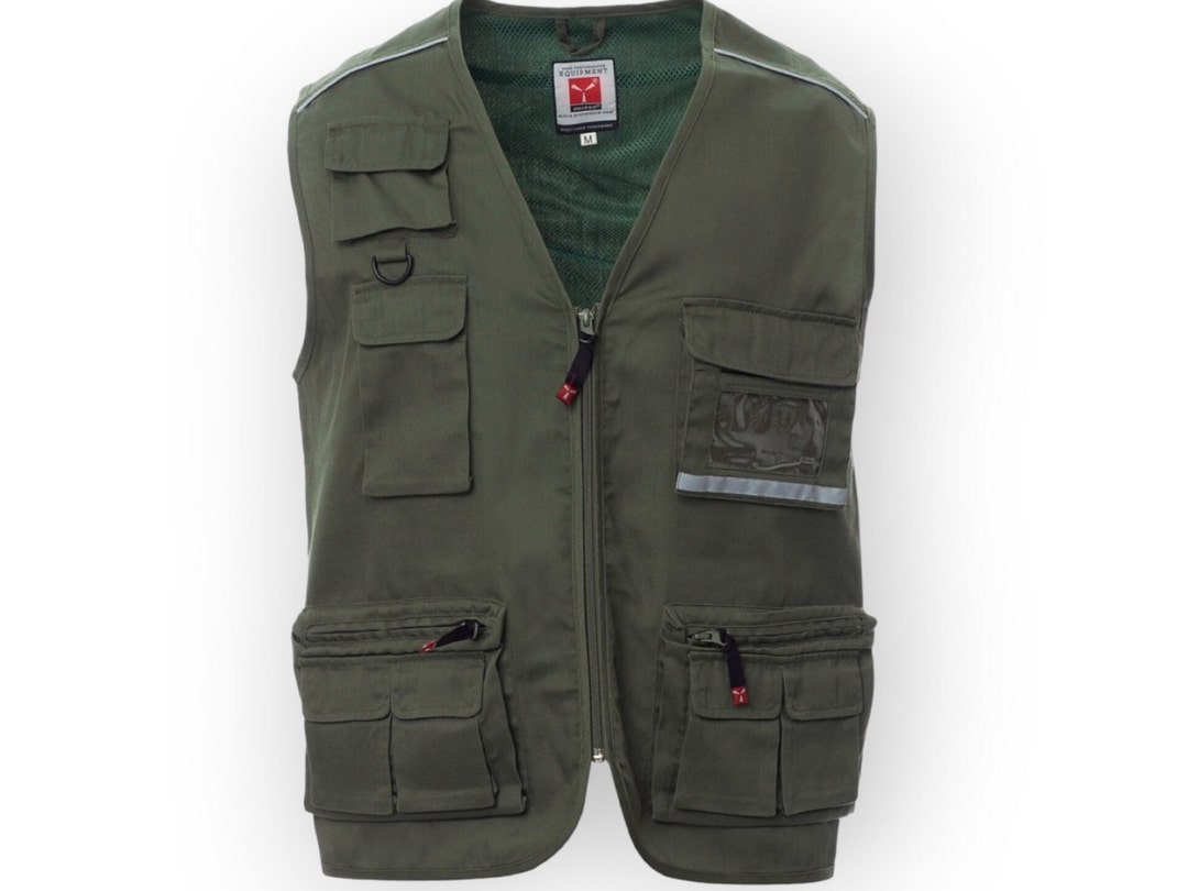 Multifunctional Work Vest With Pockets - Electrician Fishing and Tool ...