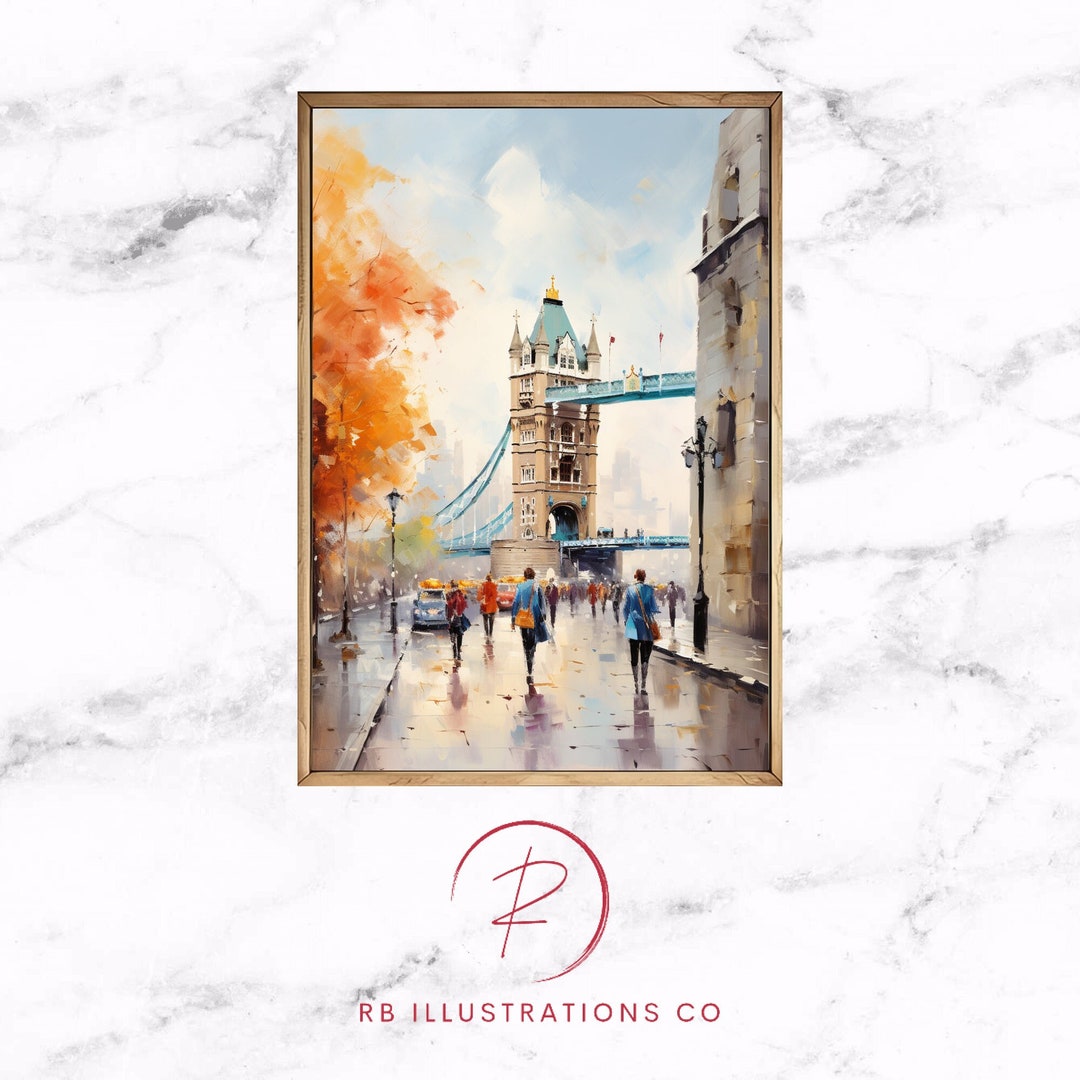 Printable Tower Bridge Art, Digital Download Wall Art - Etsy