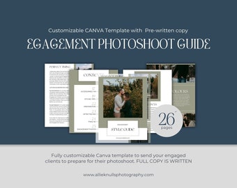 CANVA Modern Client Engagement Session Style Guide With Content, Pre ...