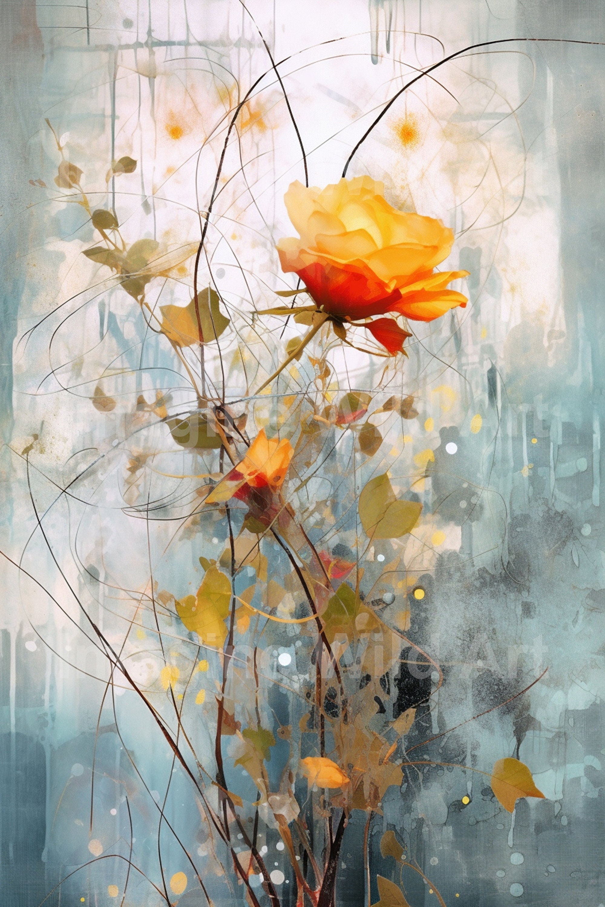 Flowers Wall Art, Canvas Gallery Wraps, Wall Art Prints, Modern Wall ...