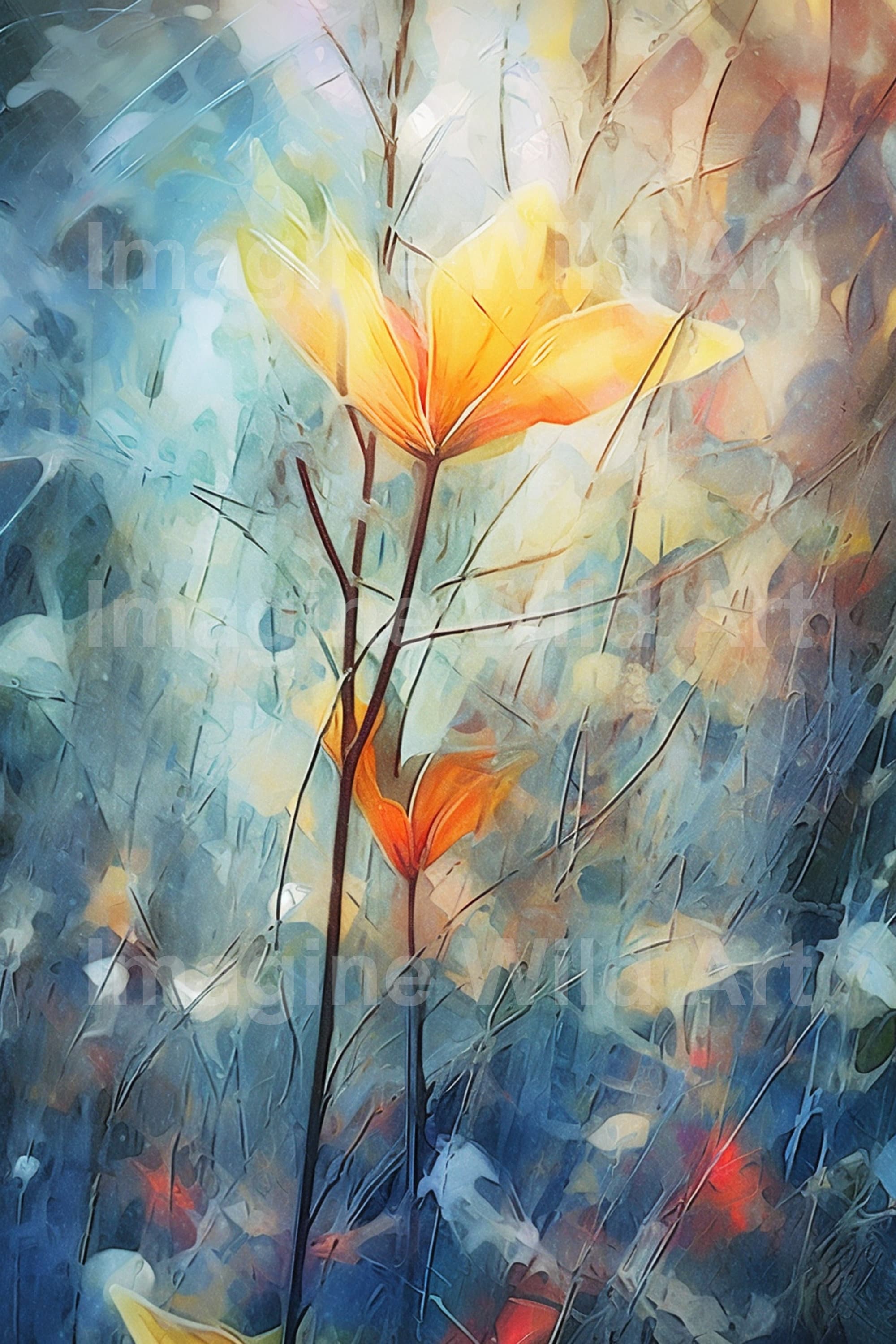 Flowers Wall Art, Canvas Gallery Wraps, Wall Art Prints, Modern Wall ...