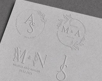 Chose Your Wedding Embosser, Personalized Wedding Embosser Stamp ...