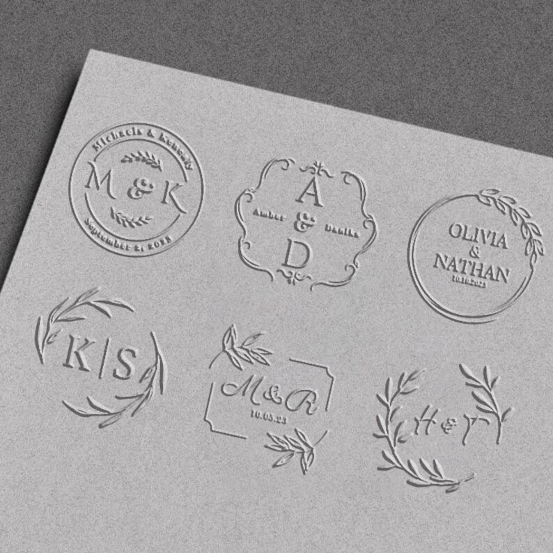 Chose Your Wedding Embosser Personalized Wedding Embosser - Etsy
