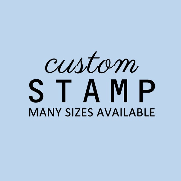 Large Custom Stamp - Etsy