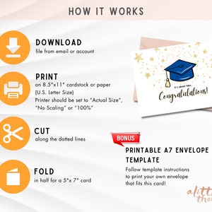 Printable Happy Graduation Day Card, Congratulations Grad, Graduation ...