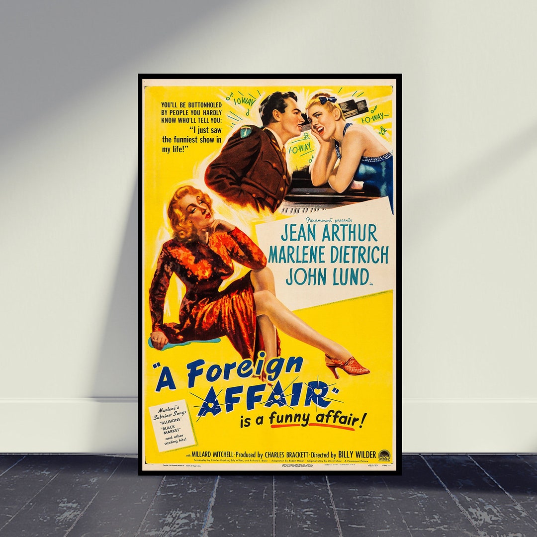 A Foreign Affair Movie Poster Movie Print Wall Art Room - Etsy