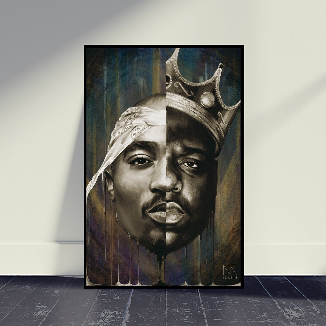 Tupac and Biggie Art Music Poster Wall Art Room Decor Home - Etsy Australia