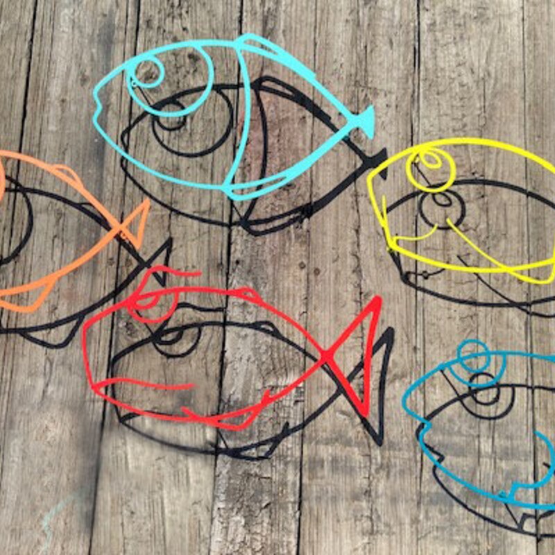 Whimsical Fish Art - Etsy