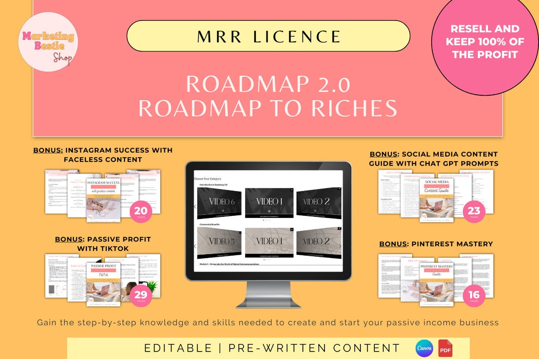 Roadmap 2.0, Roadmap to Riches, Passive Income, Master Resell Rights ...