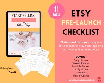 ETSY Success Guide, Pre-launch Guide, Start Etsy Shop for Beginners, Etsy Seller Guide, Sell on ...