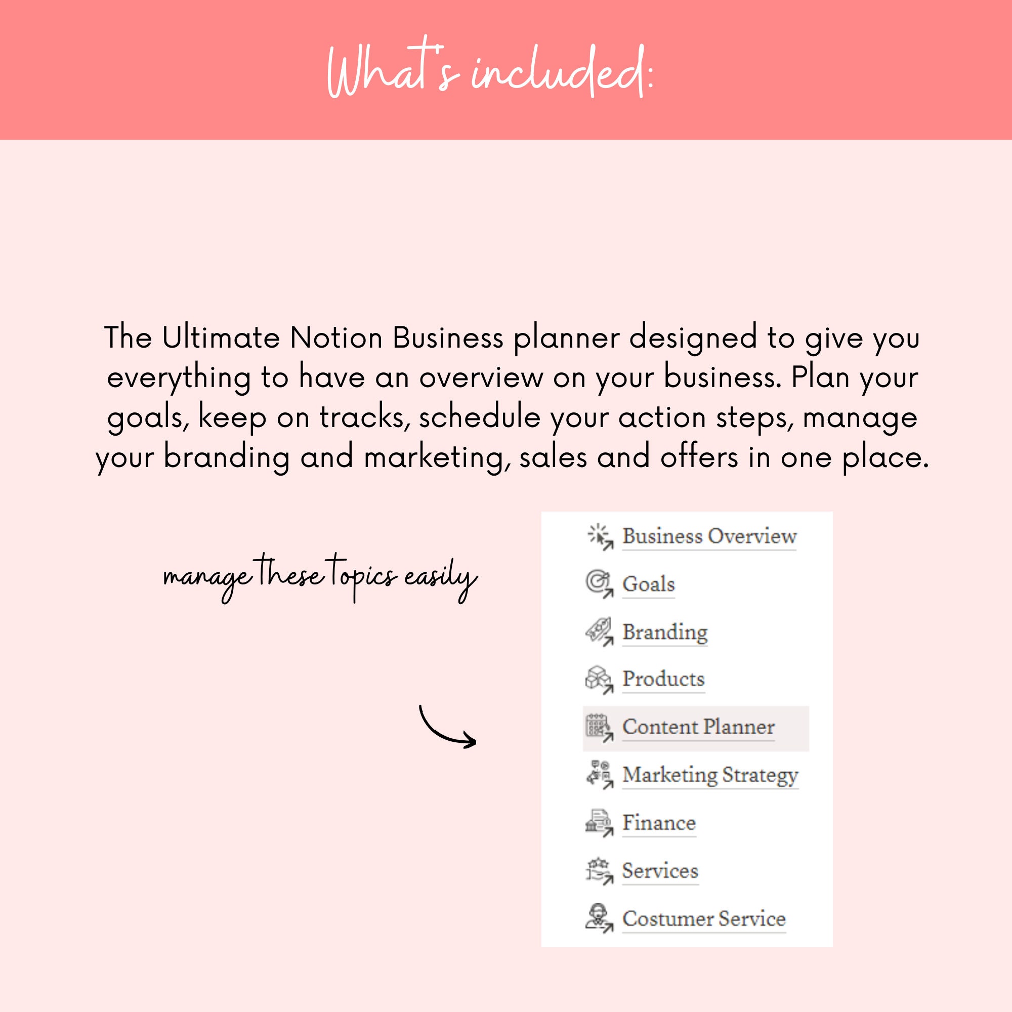 Notion Template, Notion Planner, Business Planner, Notion Business ...