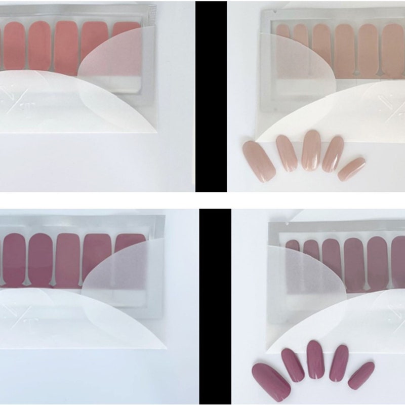 Solid Nail Stickers - Etsy