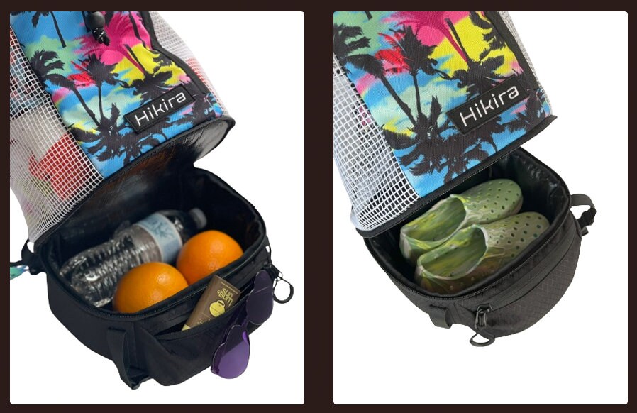 Hikira Drawstring Backpack Palm Tree-large. W/trolley Sleeve. See ...