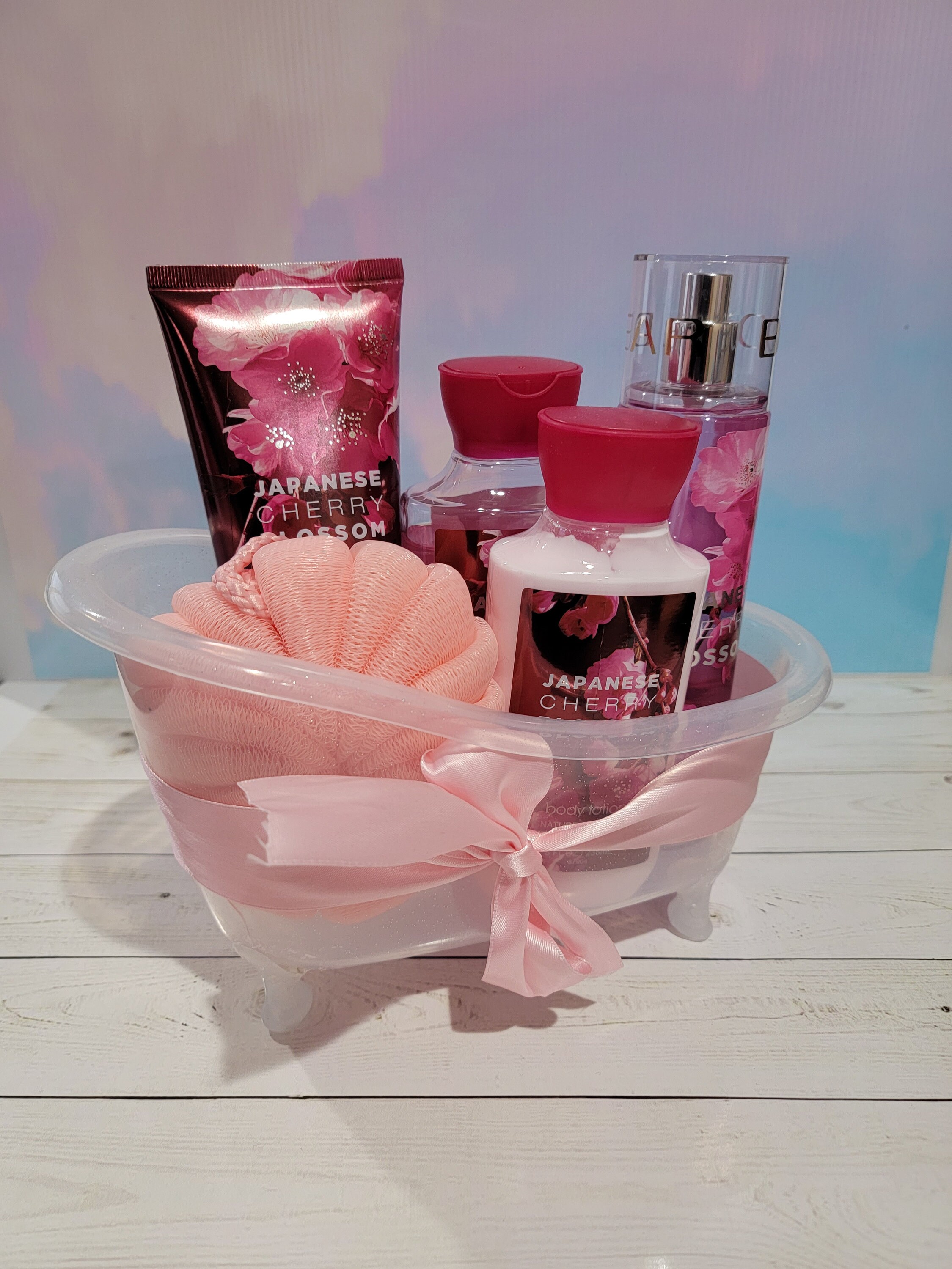 Spa Gift Set, Mini Bath Tub Spa Gift Set, Body Care Gift Set, Japanese ...