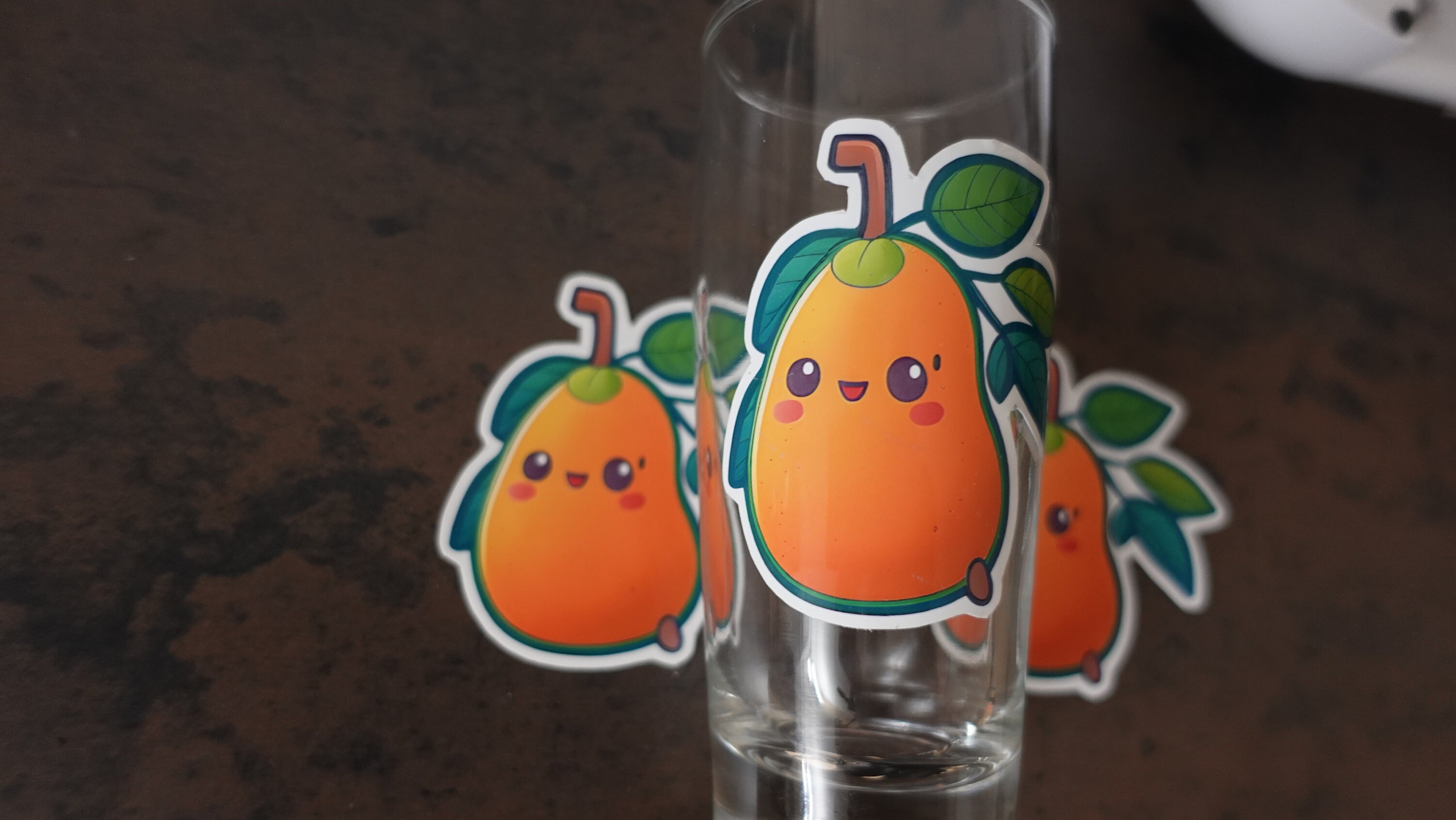 Cute Mango Sticker 1 Playful Vinyl or Paper Sticker Vibrant - Etsy