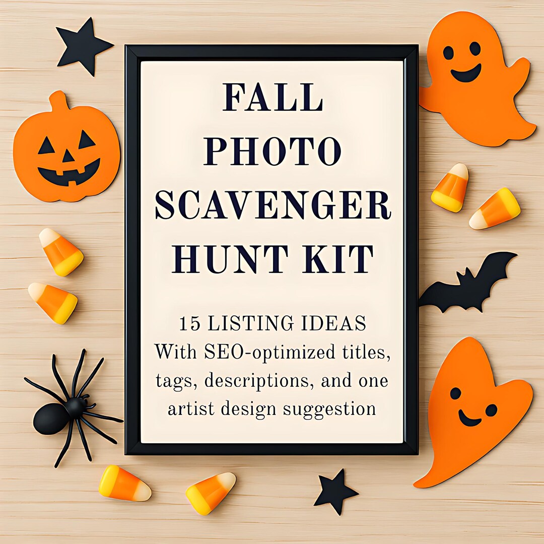 Fall Photo Scavenger Hunt Kit: 15 Etsy Seller Printable Ideas - Etsy