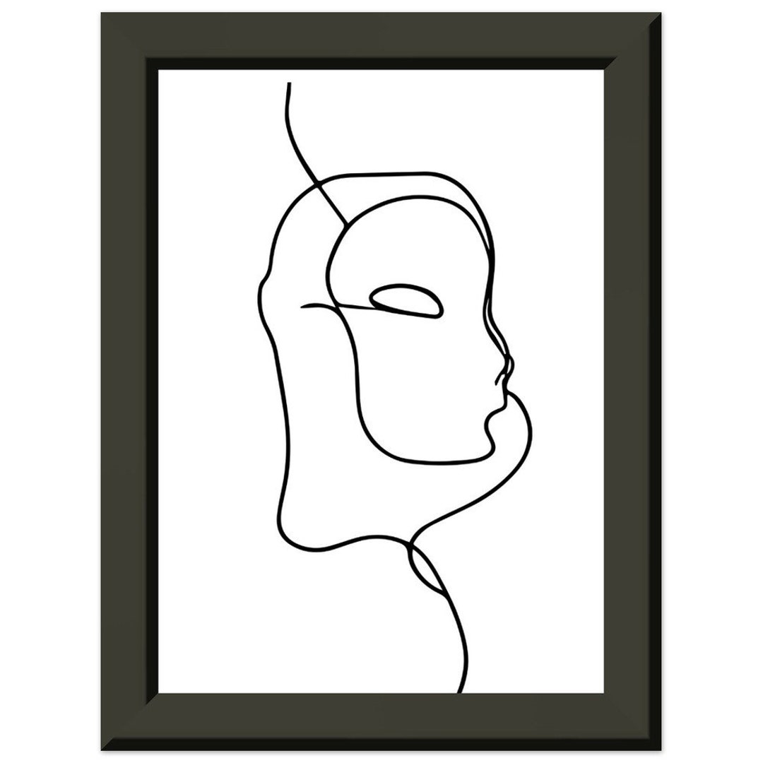 Line Drawing, Face Line Art,family Line Drawing, Office , One Line ...